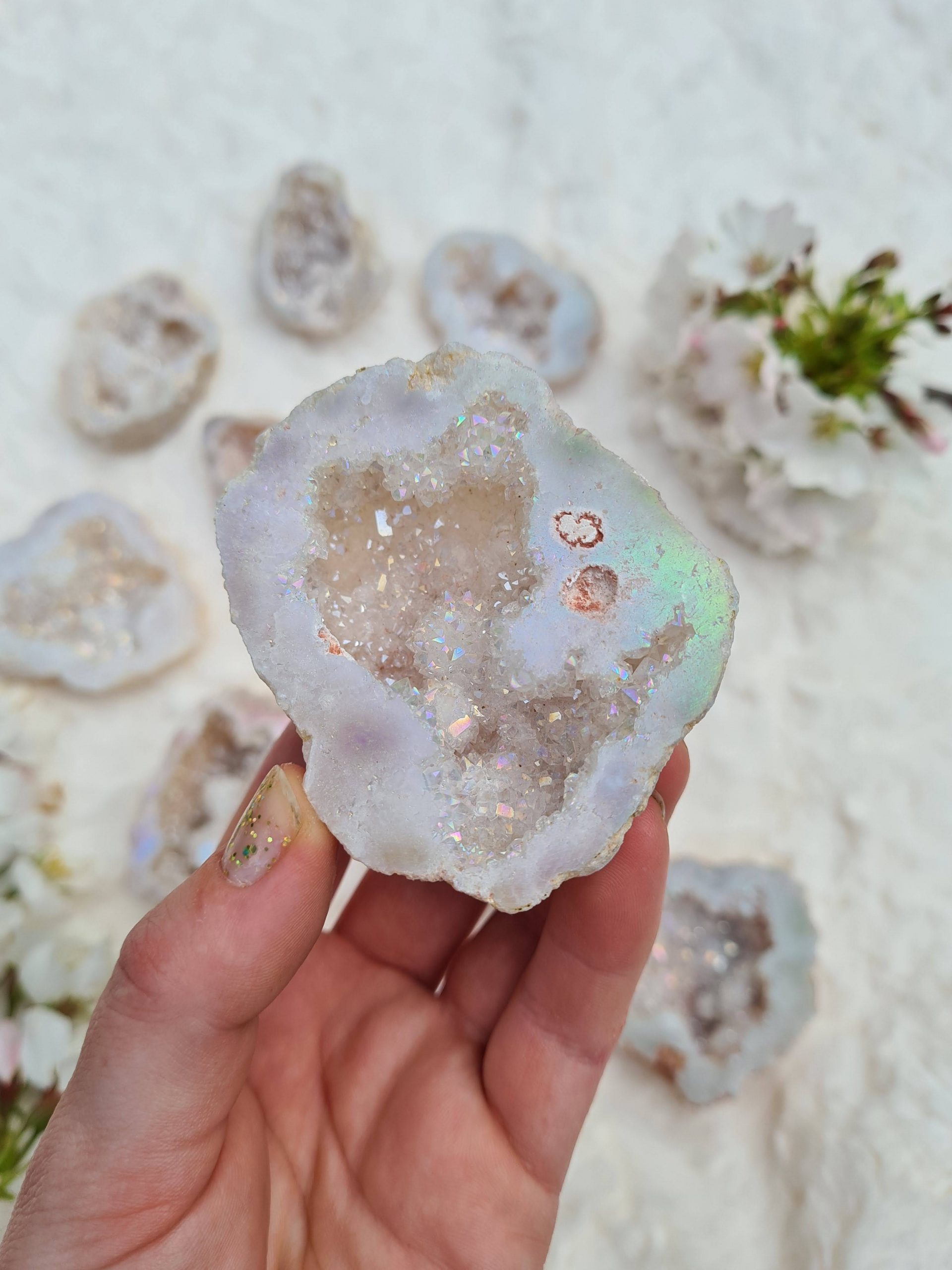 Angel Aura Geode - Crystal Creatures | Crystals Online Sales