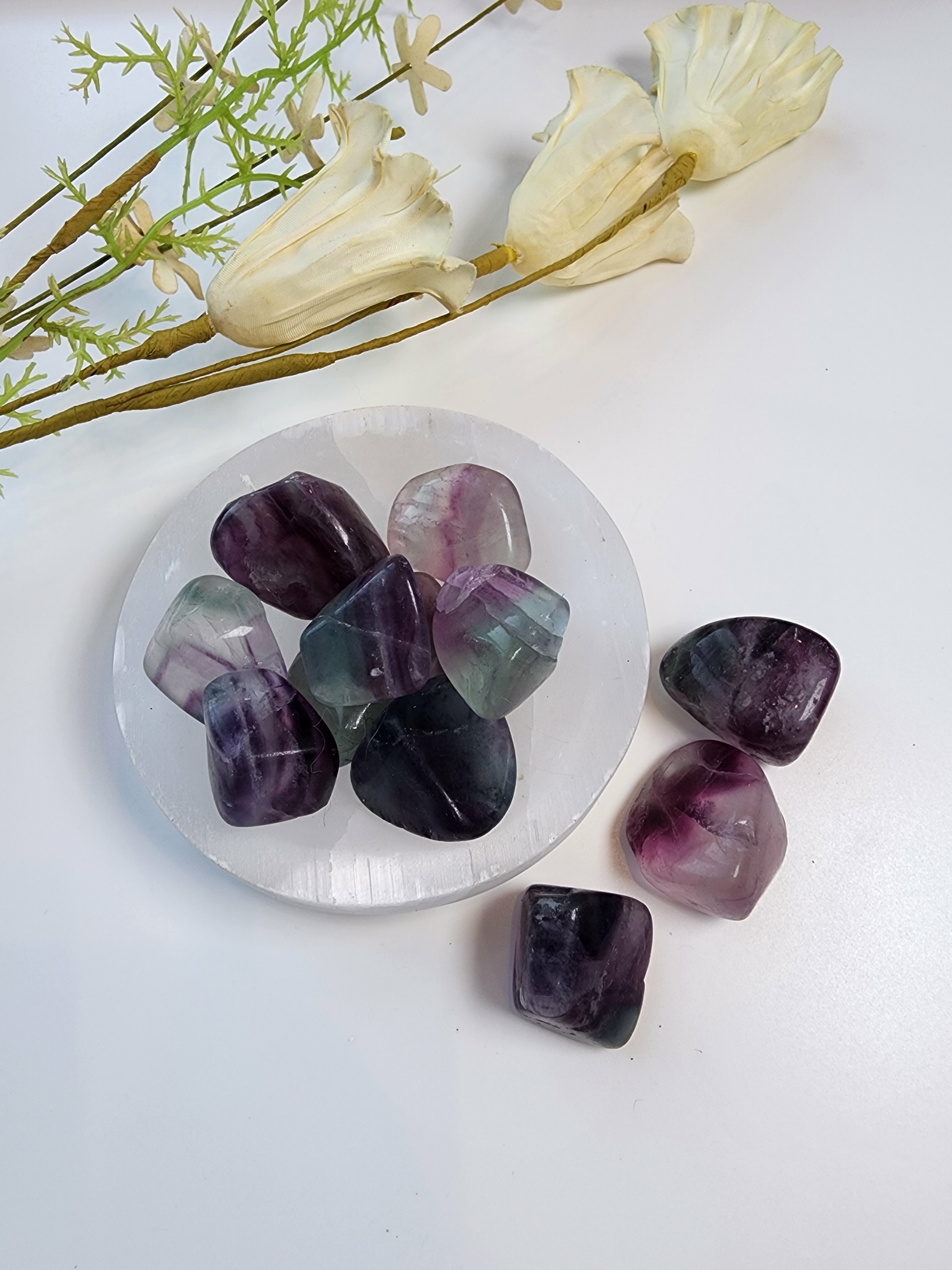 Rainbow Fluorite Tumble - Crystal Creatures | Crystals Online Sales